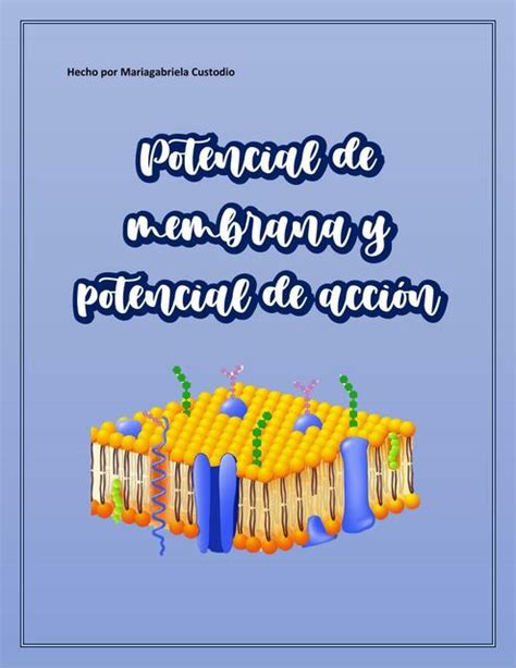Potencial De Membrana Y De Acción Mariagabriela Custodio Udocz