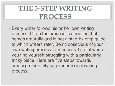 7the 5 Step Writing Process