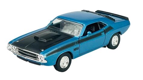 Welly Dodge Challenger T A Niebieski Samochód Nowy Metalowy Model Welly Sklep