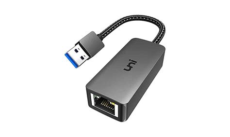 Uni USB 3 0 To Ethernet Adapter Grey Hub Computers