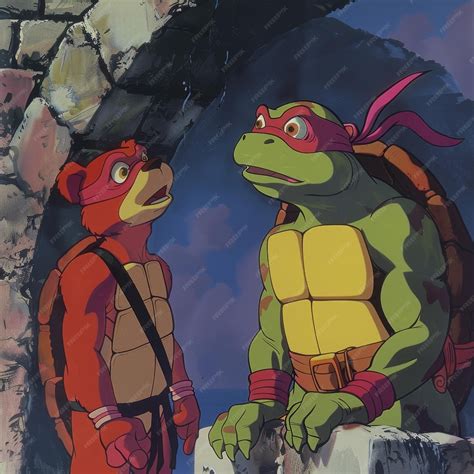 Premium Photo Turtle And Turtle In The Cave Colorful Illustration For
