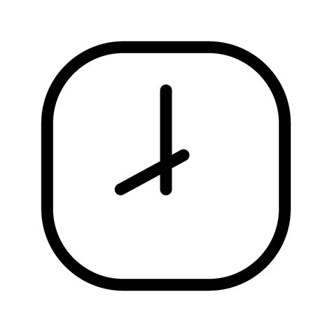 Clock Icon Vector Symbol Design Illustration Vector Art At Vecteezy