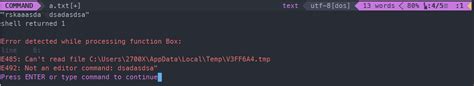 python 3 x vim null symbol effecting string stack overflow