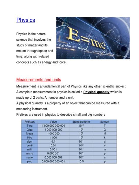 01 Physics Measurements Pdf Observational Error Density
