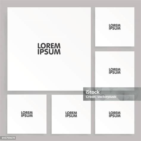 正方形の紙を影でモックアップ設定しますベクトルの図 からっぽのベクターアート素材や画像を多数ご用意 からっぽ アイデンティティー