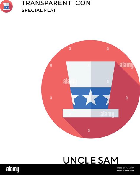 Uncle Sam Vector Icon Flat Style Illustration Eps 10 Vector Stock