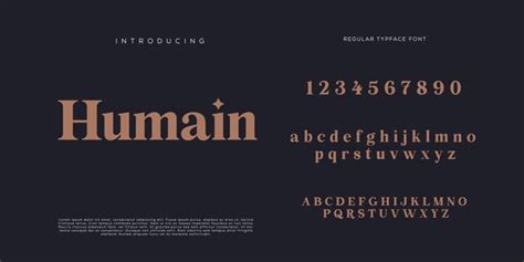 우아한 알파벳 문자 글꼴 및 숫자 클래식 레터링 최소한의 패션 디자인 타이포그래피 모드 프리미엄 벡터