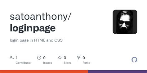 Github Satoanthony Loginpage Login Page In Html And Css