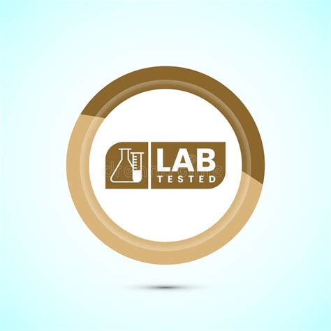 Laboratory Testing Product Quality Certificate Symbol Stock