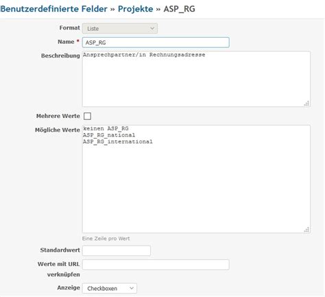 redmine benutzerdefiniertes feld custom field checkbox bt webdesign