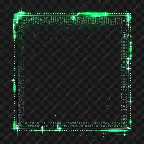 premium psd psd binary code light neon frame with binary digits and matrix c outline collage