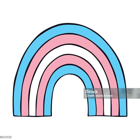 다채로운 무지개 모양 트랜스젠더 프라이드 플래그 해피 프라이드 데이 Lgbtq 커뮤니티 프라이드의 달 포스터 스티커 로고 카드에 대 한 벡터 손으로 그린 낙서 0명에 대한