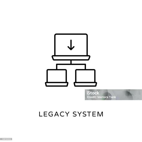Legacy System Icon In Vector Logotype Stock Illustration Download