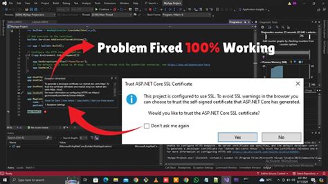 Fix Ssl Certificate Errors In Asp Net Core Easy Guide For Beginners Youtube