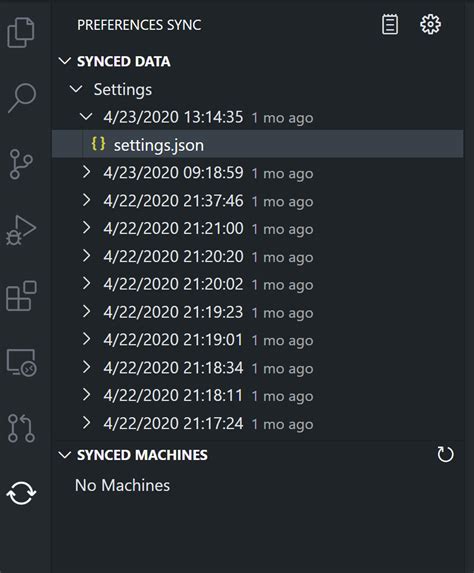 Show Synced Data Shows No Synced Machine · Issue 100317 · Microsoftvscode · Github