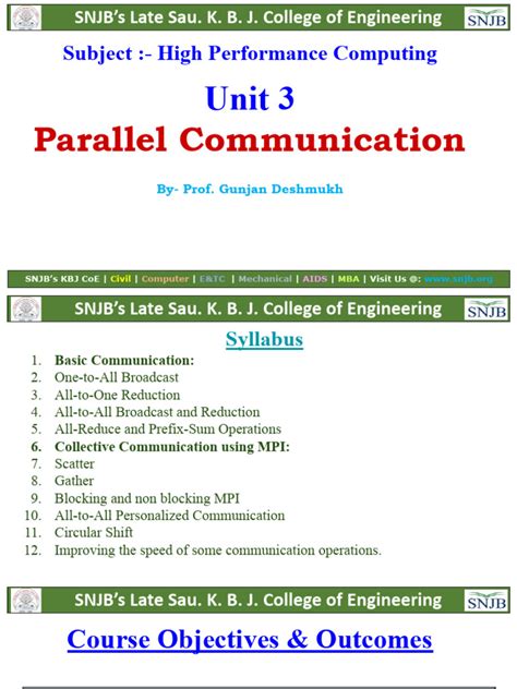 unit 3 parallel communication pdf process computing message passing interface