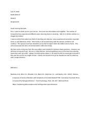 Nurs Week Response Docx July Nurs Week