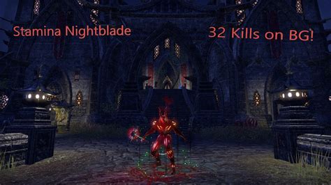 ESO Stamina Nightblade Battlegrounds 32 Kills YouTube