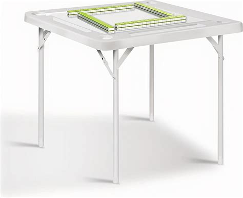 Baseca Mahjong Table Mesa Plegable Cuadrada Para 4 Jugadores Con