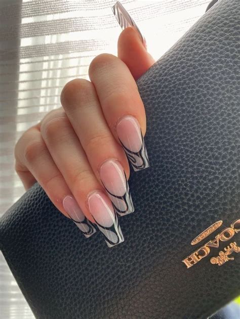 French Tip Acrylic Nails Classy Acrylic Nails Short Acrylic Nails Pretty Acrylic Nails