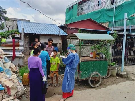 လှိုင်သာယာ အနောက်ပိုင်း မြို့နယ် အပြင်ပဒံကျေးရွာ၌ ကိုဗစ်−၁၉ ရောဂါ ကာကွယ်ထိန်းချုပ်နိုင်ရေး ကျန
