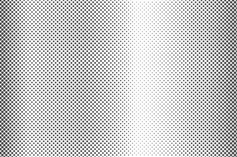 Halftone Dotted Background Retro Striped Texture Monochrome Gradation Effect Vector Pattern