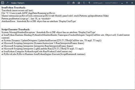 Make Pattern Tool Not Working In Revit Issue Pyrevitlabs PyRevit GitHub