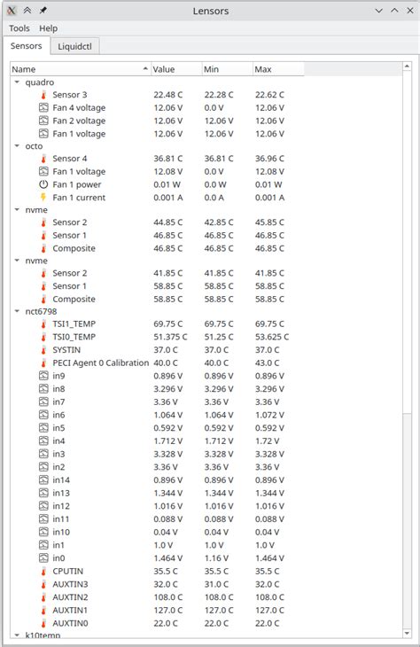 Github Aleksamagicka Lensors A Hwmonitor Hwinfo64 Like Gui For Showing Sensor Data From Hwmon