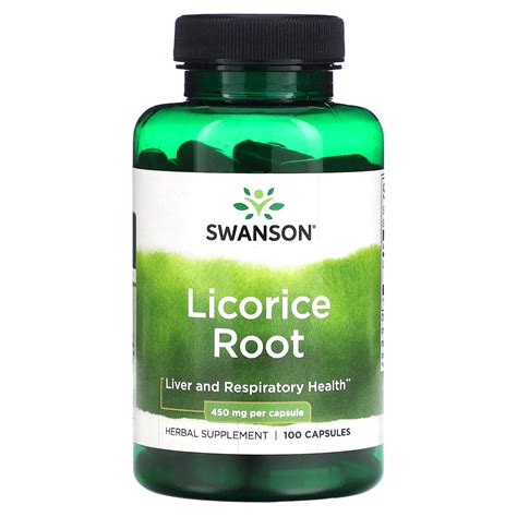Swanson Licorice Root 450 Mg 100 Capsules