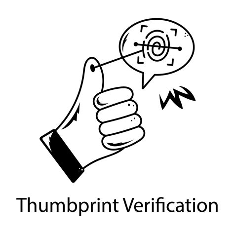 Trendy Thumbprint Verification 46335423 Vector Art At Vecteezy