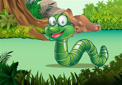 Cute Earthworm Vector Character 141165 Vector Art At Vecteezy