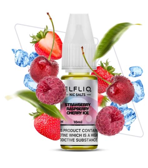 Солевая жидкость Elf Bar Elf Liq 10 мл 50 мг Strawberry Raspberry Cherry Ice Клубника Малина