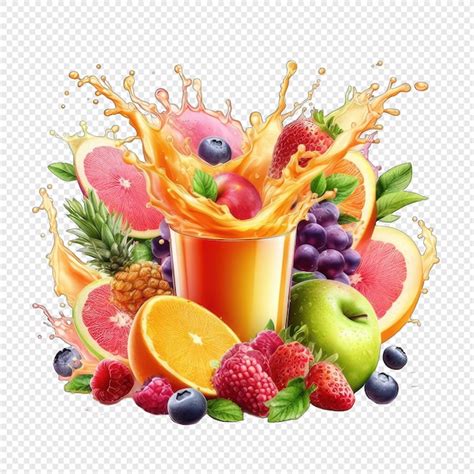 Premium Psd Refreshing Orange Juice Png