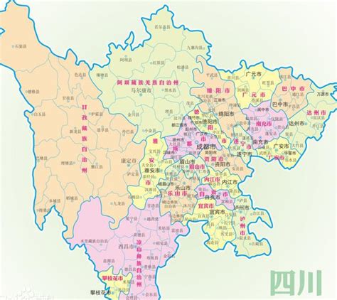 四川地圖及其介紹 每日頭條