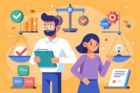 A Man And A Woman Are Standing Side By Side Methodology Comparison