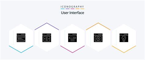 User Interface 25 Glyph icon pack including upload. communication. user ...
