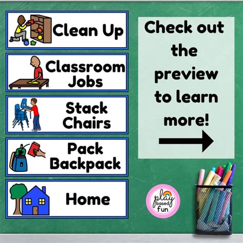 Classroom Schedule Cards Boardmaker Visual Schedule Autism