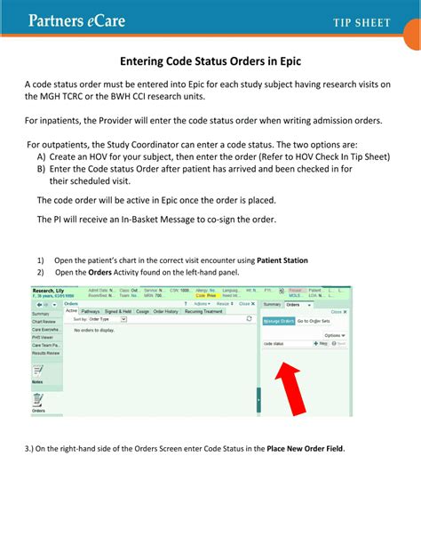 Epic Inbasket Tip Sheet Fill Online Printable Fillable Blank Pdffiller