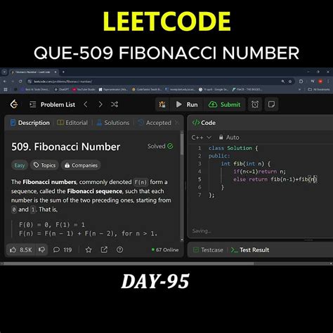 Current Coders 501000 I Solved A Leetcode Probelm Fibonacci
