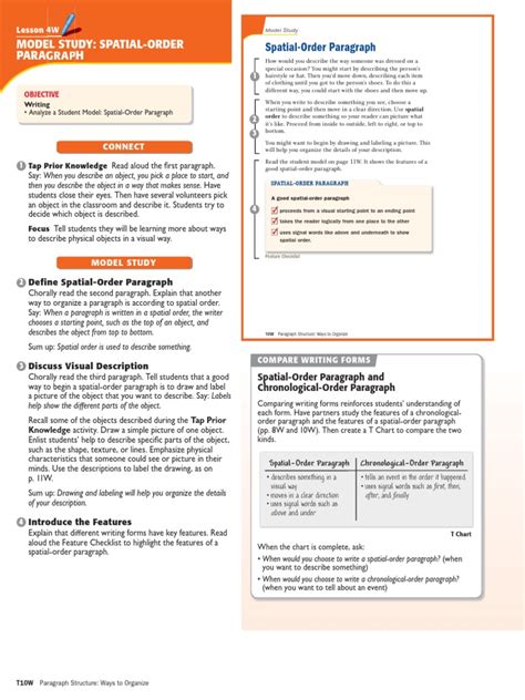 Model Spatial Order Paragraph Pdf Vocabulary Attention