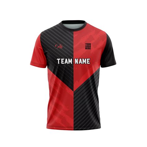 Black Red Divider Custom Football Jersey Design Customized Football
