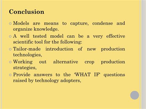 PPT CROP GROWTH SIMULATION MODELS PowerPoint Presentation Free Download ID 4549784