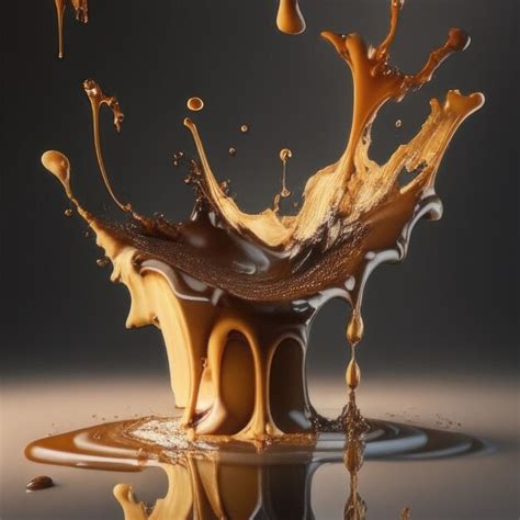 Premium Ai Image A Glass Of Liquid With The Number 10 On It