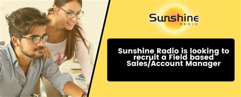 Sales Executive Required At Sunshine Radio Sunshine Radio