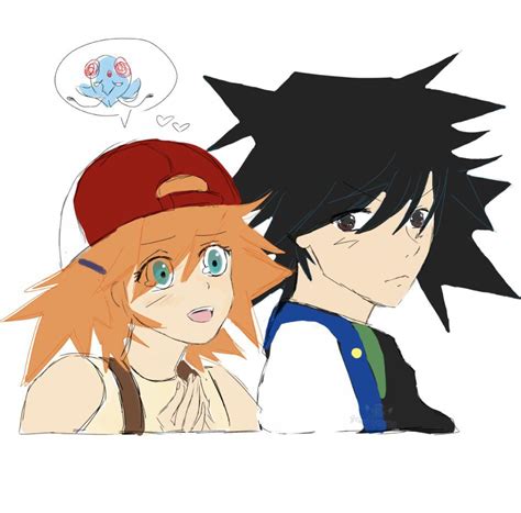 Pokeshipping Fan Art By ‘9ragonmew On Tumblr Raaml