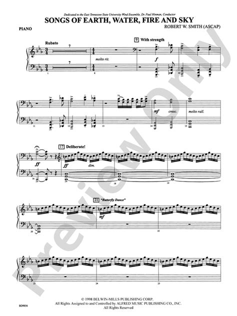 Songs Of Earth Water Fire And Sky Piano Accompaniment Piano