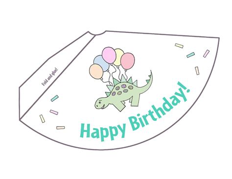 Printable Happy Birthday Hat