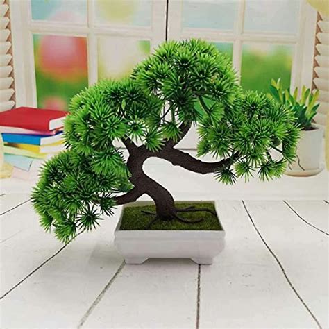 Artificial Bonsai Tree Artificial Bonsai Pine Tree Potted Fake Bonsai