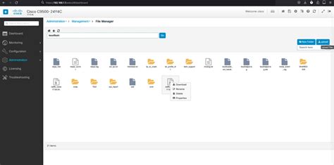 Upload Download Files Using Webui Method No Usb Tftp Or Scp Required Cisco