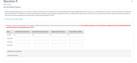 Solved Question 3 View Policies Current Attempt in Progress | Chegg.com